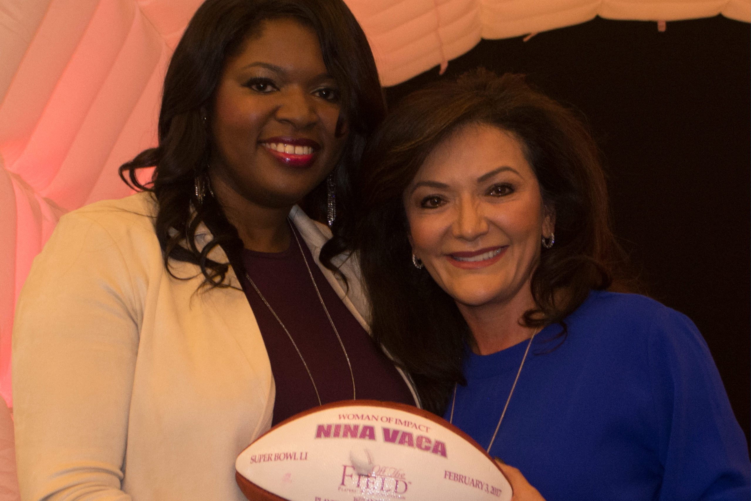 Nina Vaca Honored by NFL & OTF with 2017 Women of Impact Award ...